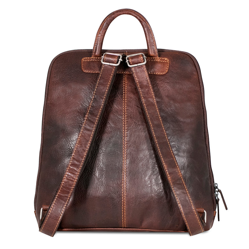 Leather Slim Backpack - Voyager Women's #7537 | Jack Georges