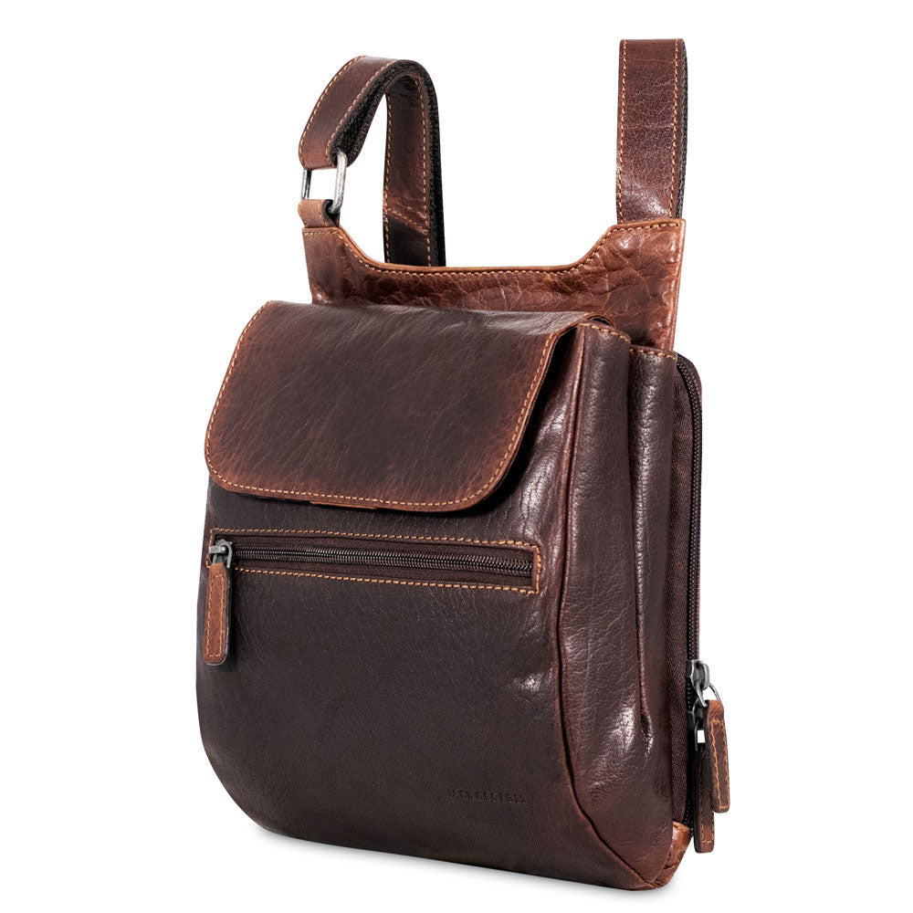 Leather Slim Crossbody Bag - Voyager #7831 | Jack Georges